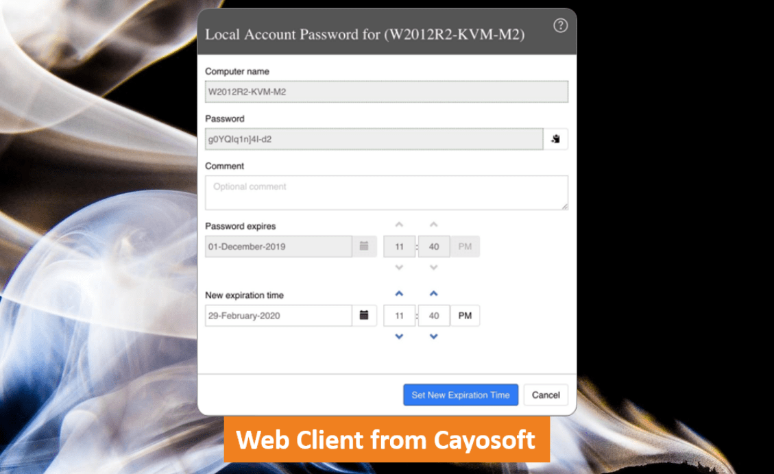 How to setup a Web UI for LAPS Password Management - Cayosoft