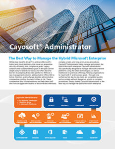 Cayosoft Administrator - Cayosoft