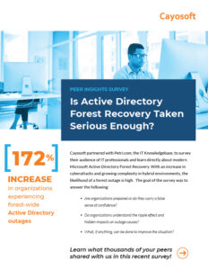 Active Directory Forest Recovery Survey - Cayosoft