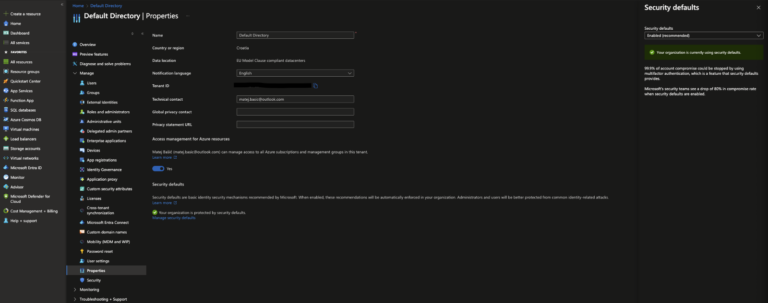 Essential Concepts of Azure Security Defaults