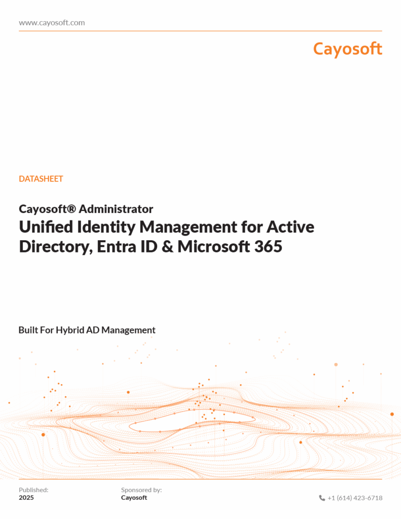 Cayosoft Administrator™ - Cayosoft