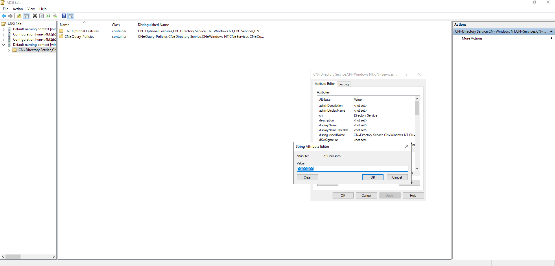 AD forest with anonymous access enabled over Name Service Provider ...